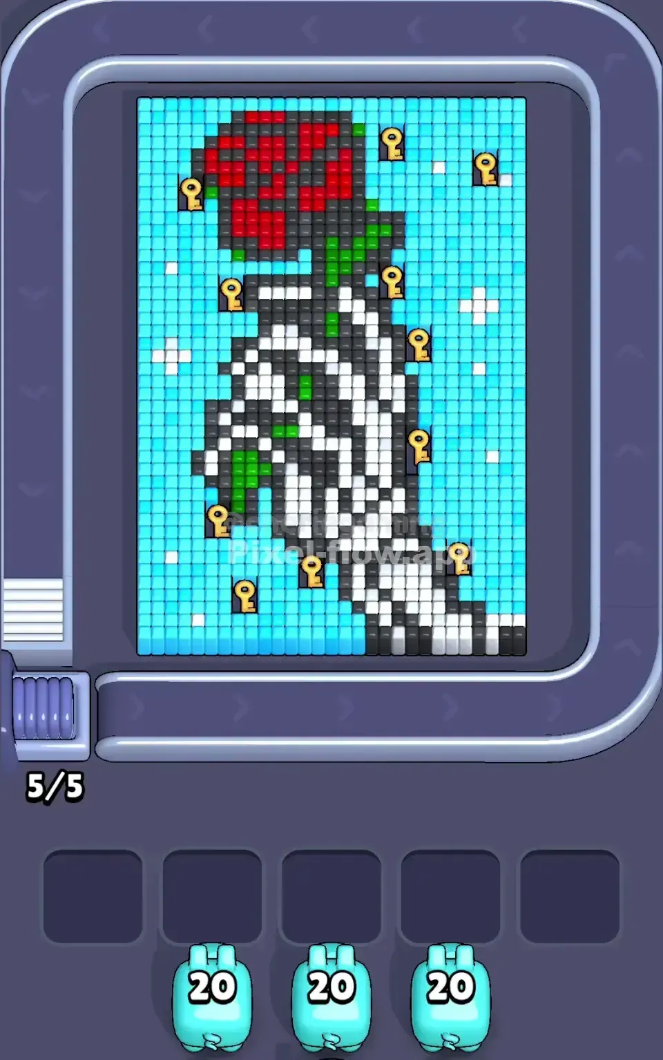 Pixel Flow Rose Level Solution (Wrong Level? Fix Here) 📸