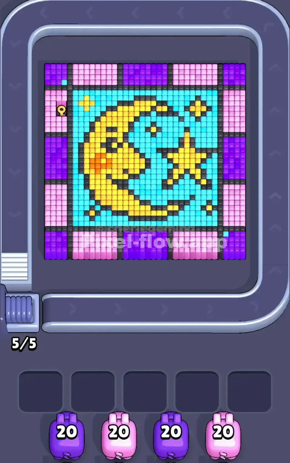 Pixel Flow Moon Level Solution (Wrong Level? Fix Here) 📸
